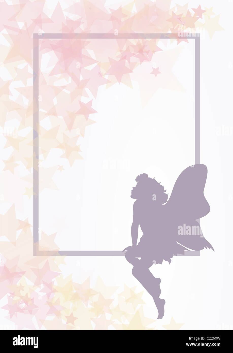 Delicate fairy shape with flowers Stock Photo - Alamy