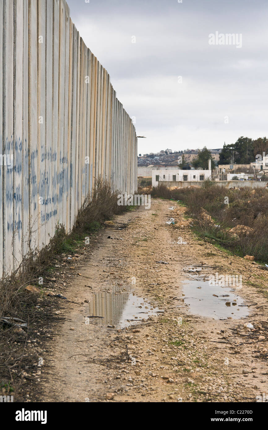 Israel palestine palestinian separation wall zionism view hi-res stock ...