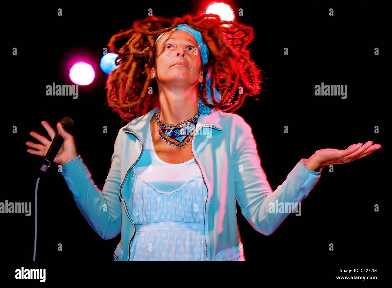 Ari-Up of The Slits performing at Liverpool Masque Liverpool, England ...