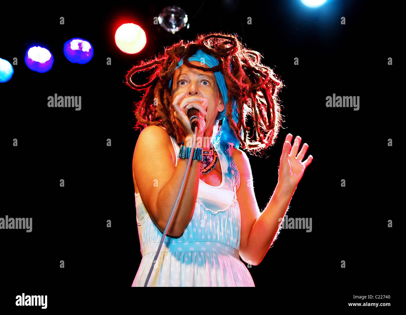 Ari-Up of The Slits performing at Liverpool Masque Liverpool, England ...