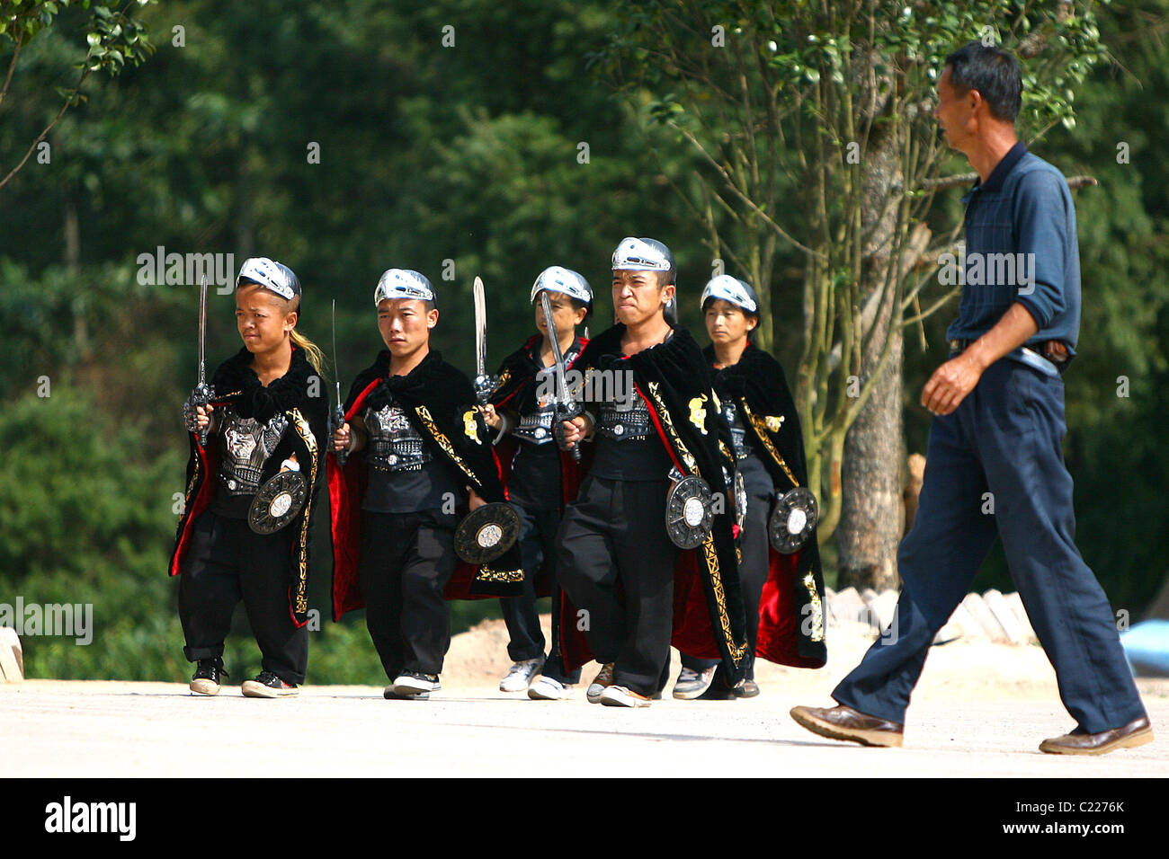 Mini-Land Little performers entertain visitors to Dwarf Kingdom, a ...