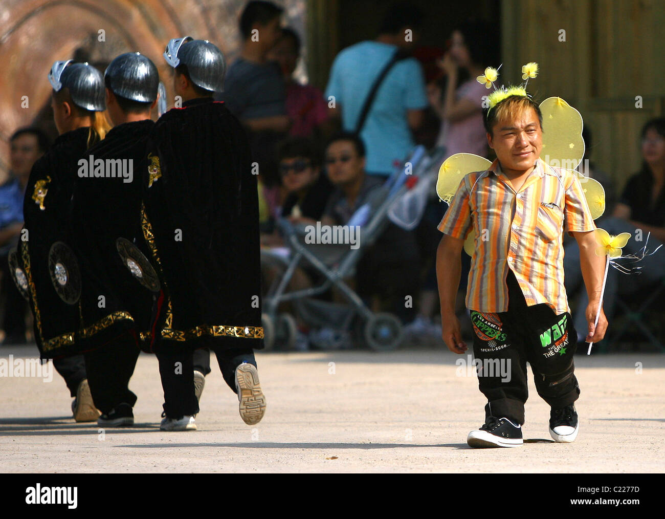 Mini-Land Little performers entertain visitors to Dwarf Kingdom, a ...