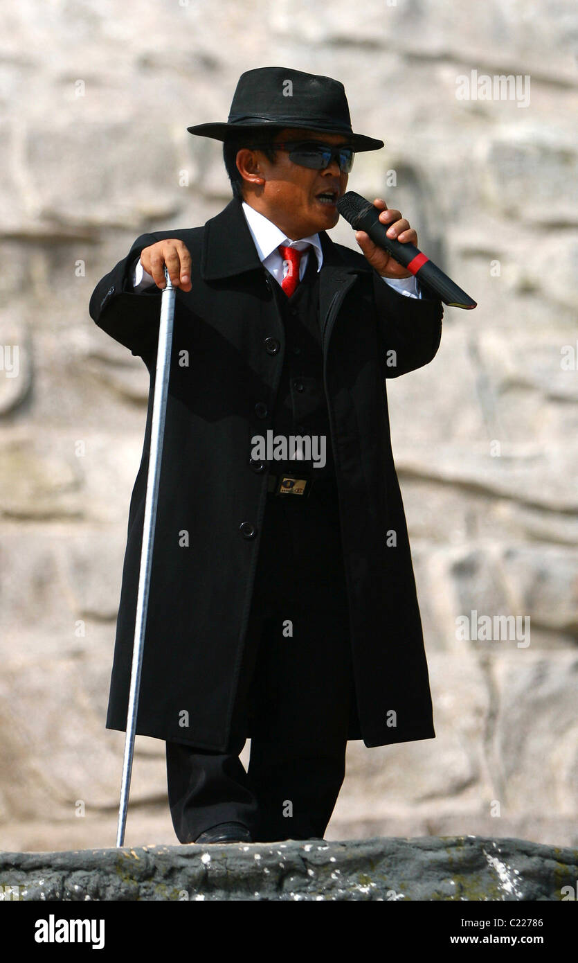 Mini-Land Little performers entertain visitors to Dwarf Kingdom, a ...