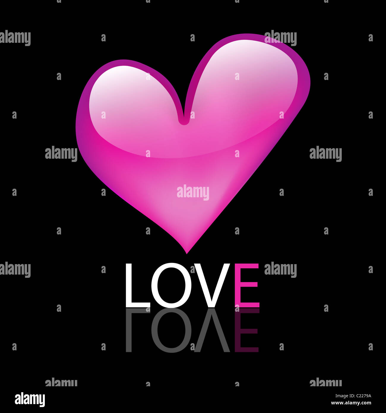 Pink heart hi-res stock photography and images - Alamy