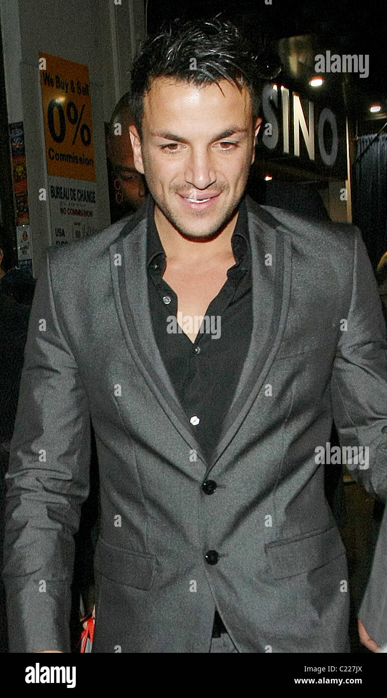 Peter Andre attends a party to celebrate ten years of the television ...
