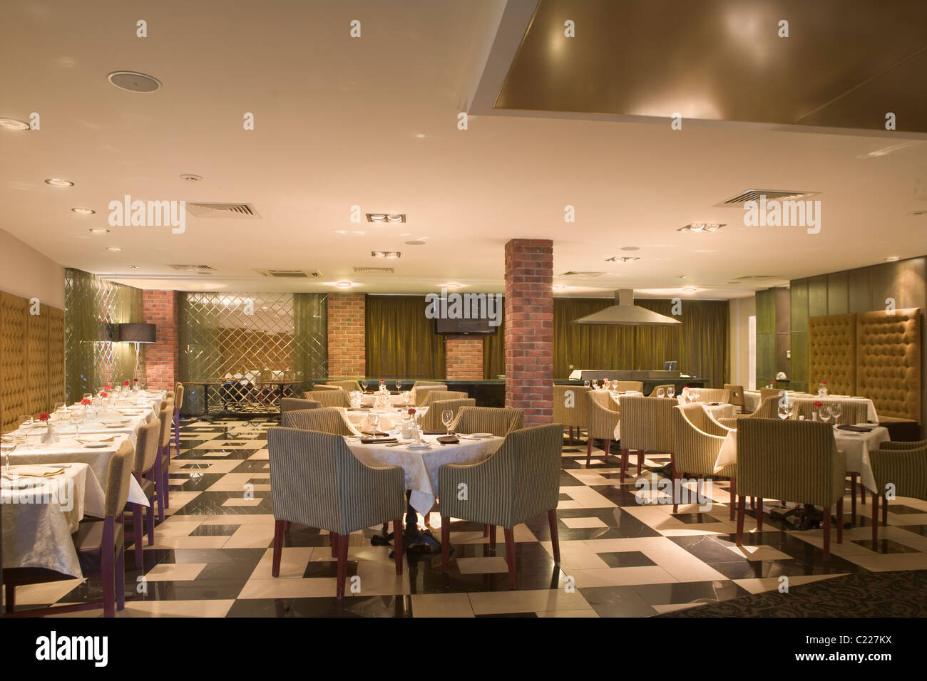 The interior of a hotel dining room Stock Photo - Alamy