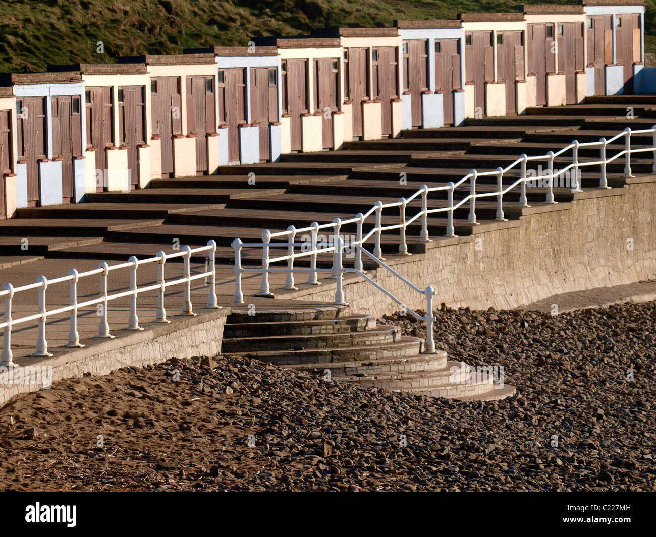 Beach huts, Crooklets Beach, Bude, Cornwall, UK Stock Photo - Alamy