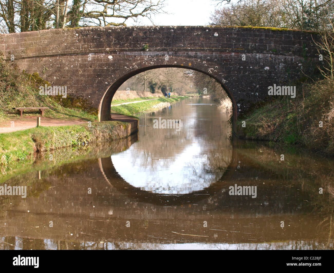 Manley Bridge, The Grand Western Canal, Tiverton, Devon, UK Stock Photo ...