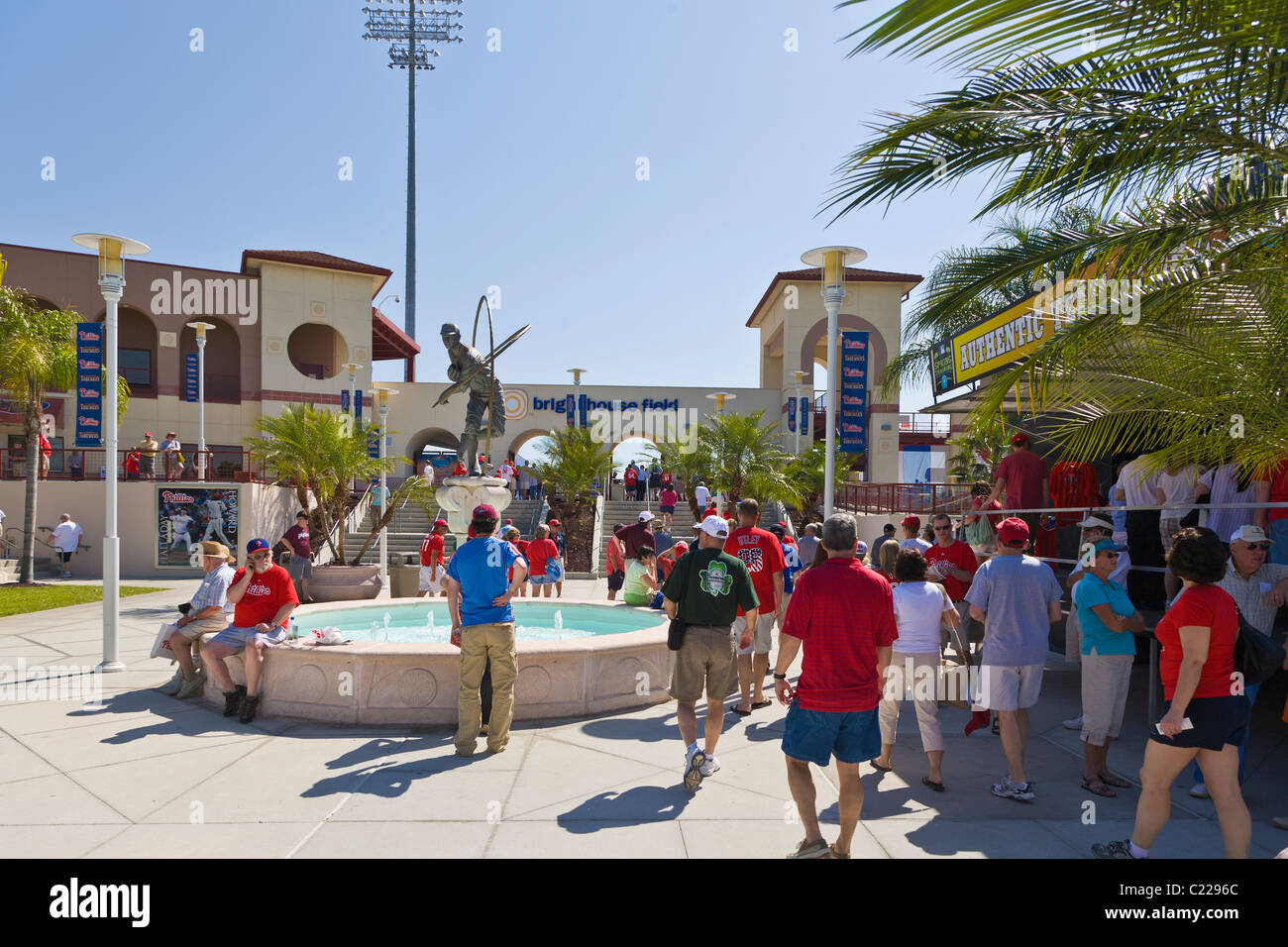 Exterior of Bright House Field the spring training stadium of the ...