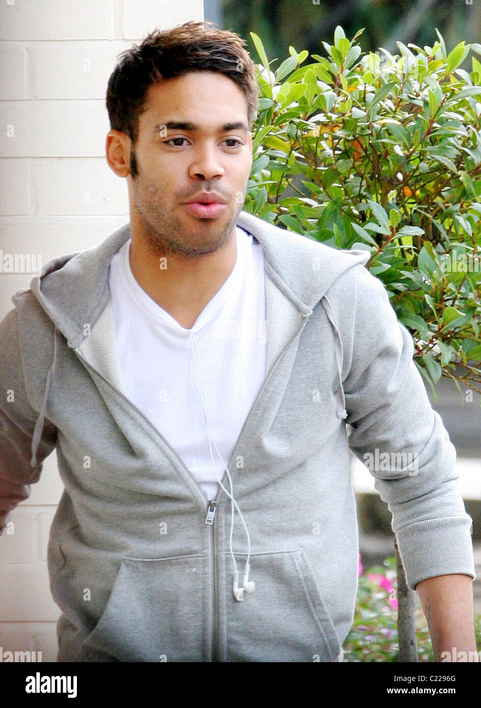 X Factor' contestant Danyl Johnson arriving at a studio for rehearsals ...
