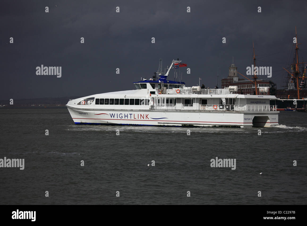 Wightlink's new purpose-built high-speed passenger catamarans operate ...