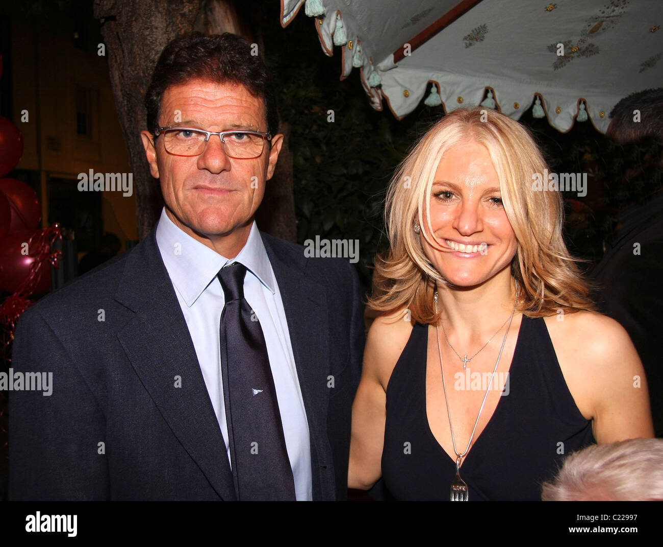 Fabio Capello and Lara Santini Sparks Charity Fashion Show held at the ...