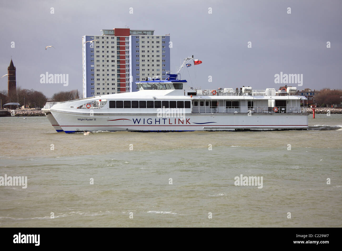 Wightlink's new purpose-built high-speed passenger catamarans operate ...