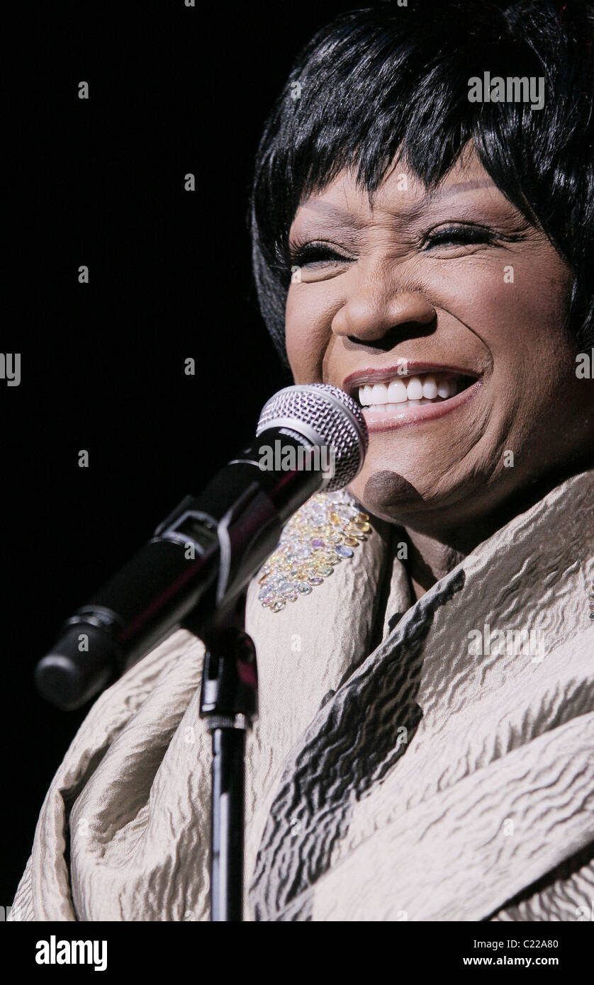 Singer Patti LaBelle performing at the Seminole Hard Rock Hotel and ...