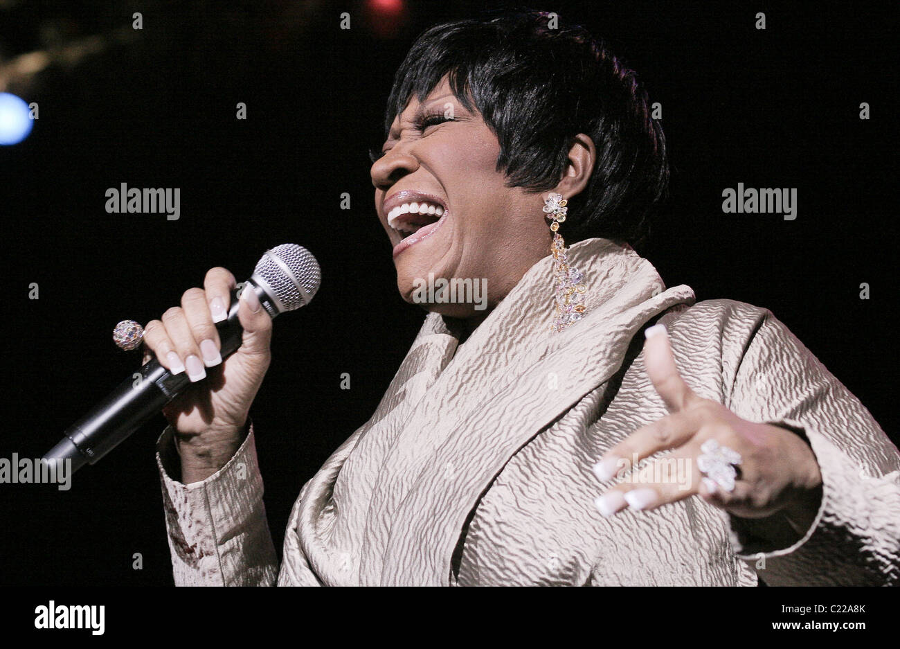 Singer Patti LaBelle performing at the Seminole Hard Rock Hotel and ...