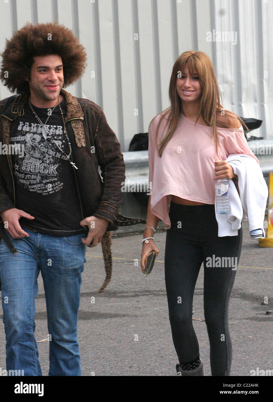 X Factor Finalists - Jamie Archer, Stacey Solomon arriving at a studio ...