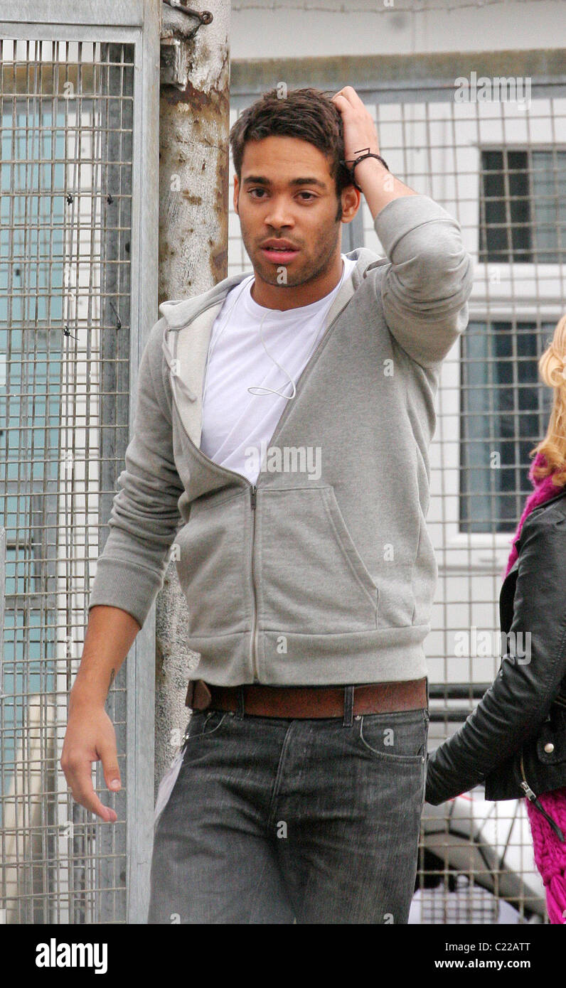 X Factor Finalists - Danyl Johnson arriving at a studio for rehearsals ...