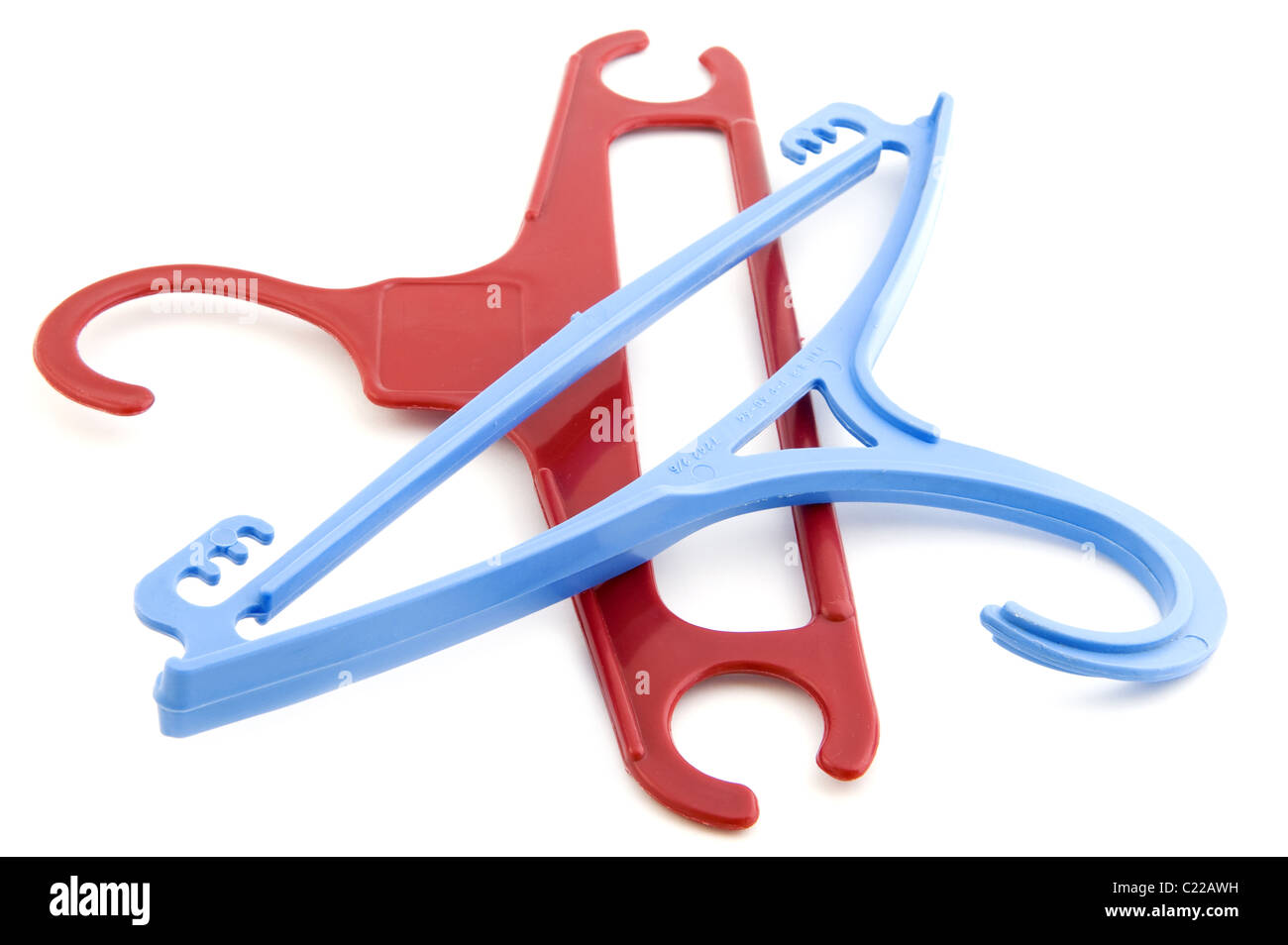 object on white - hanger close up Stock Photo - Alamy