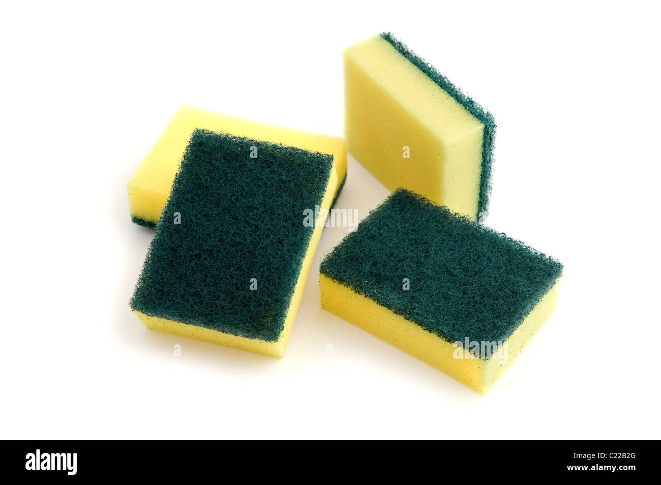 object on white - sponge close up Stock Photo - Alamy
