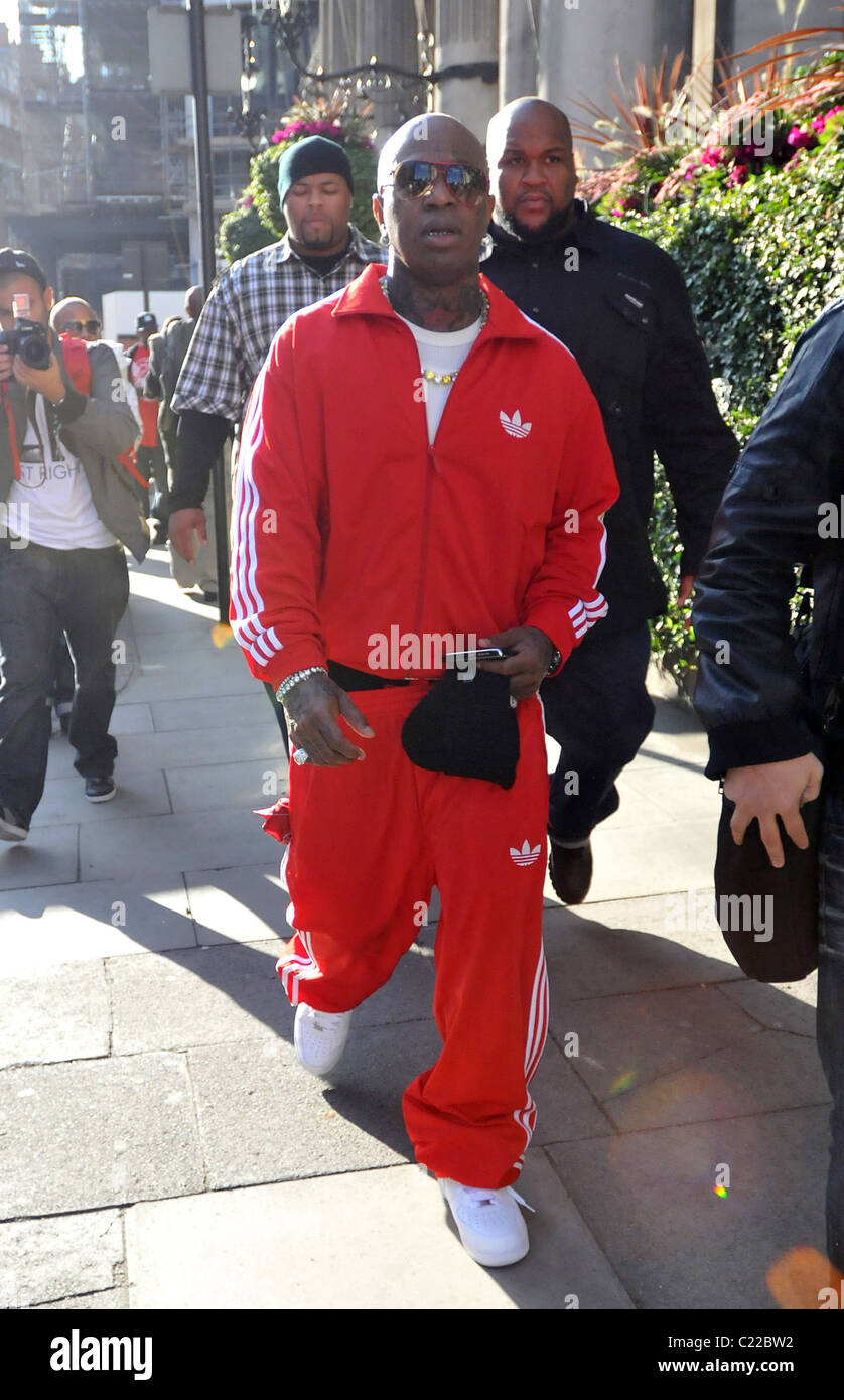 Bryan Williams aka Birdman or Baby leaving his London hotel with his ...