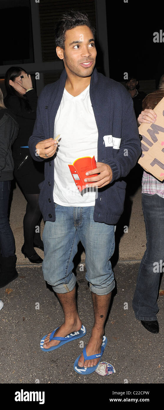 X Factor finalist Danyl Johnson arrives back at The X Factor House ...