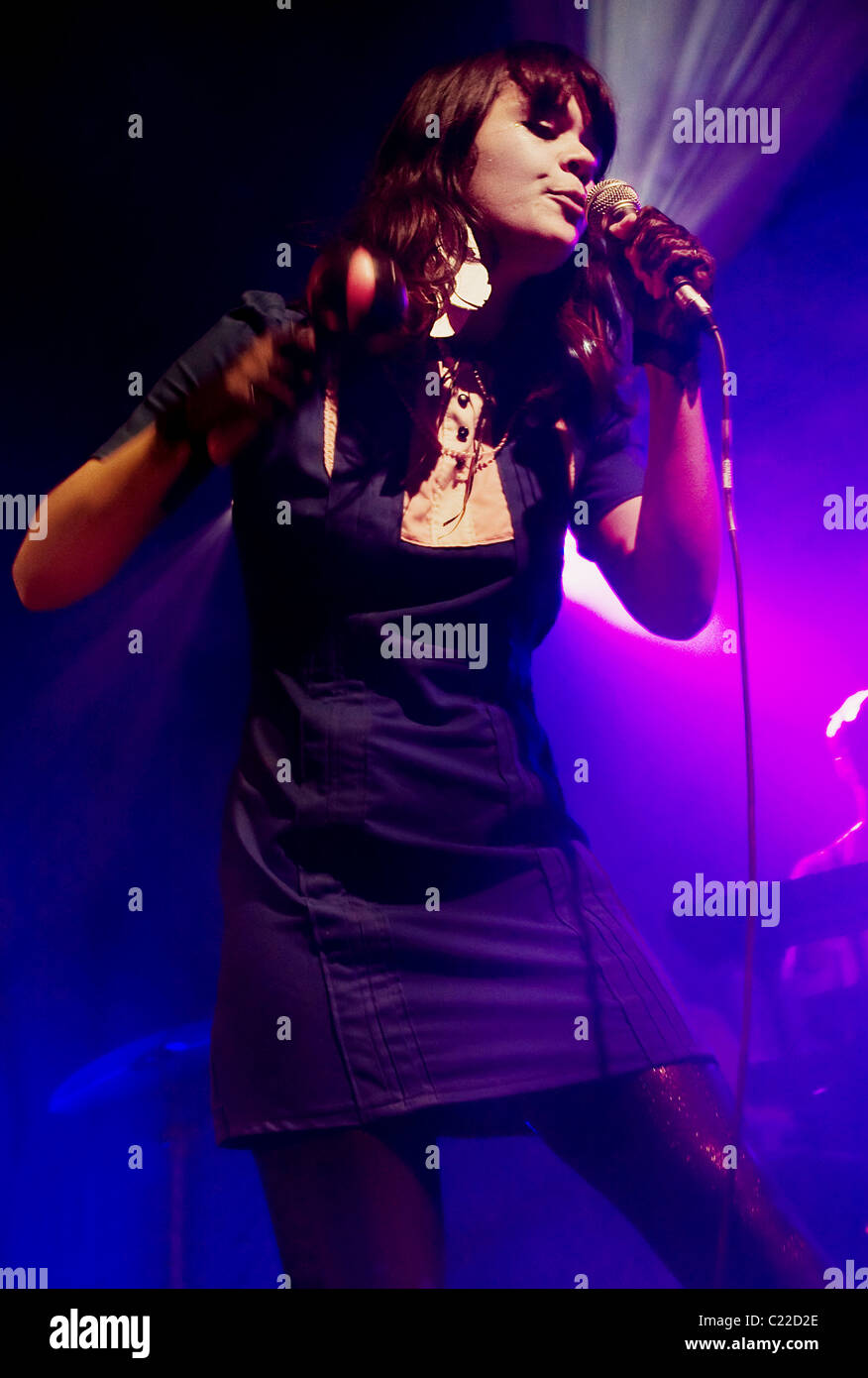 Natasha Khan of Bat For Lashes performing live at Liverpool O2 Academy ...