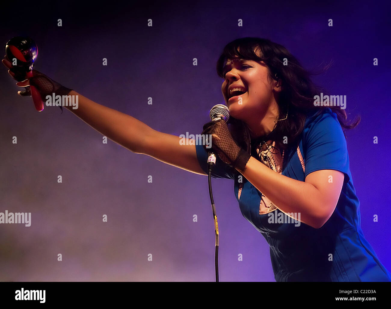 Natasha Khan of Bat For Lashes performing live at Liverpool O2 Academy ...