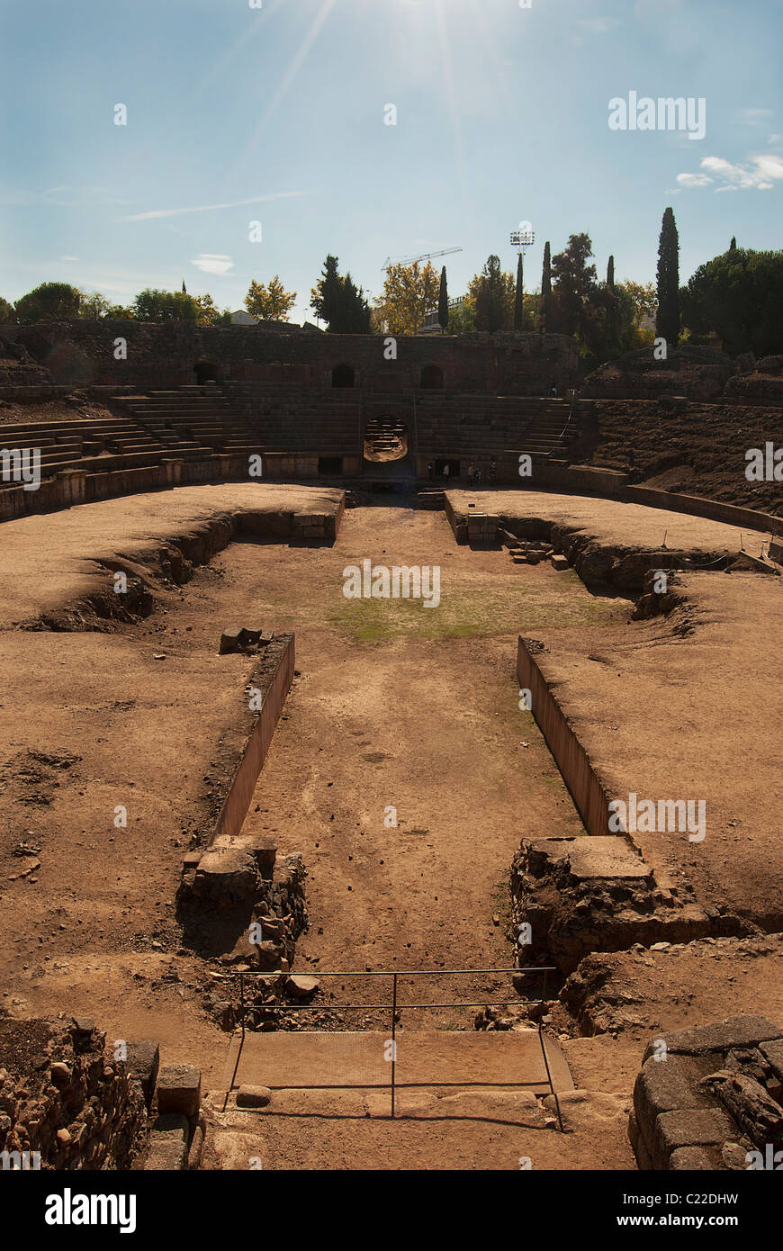 Roman Arena amphitheate, Merida, Extremadura, Spain Stock Photo - Alamy