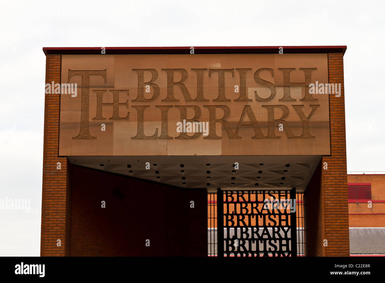 The British Library sign Stock Photo - Alamy