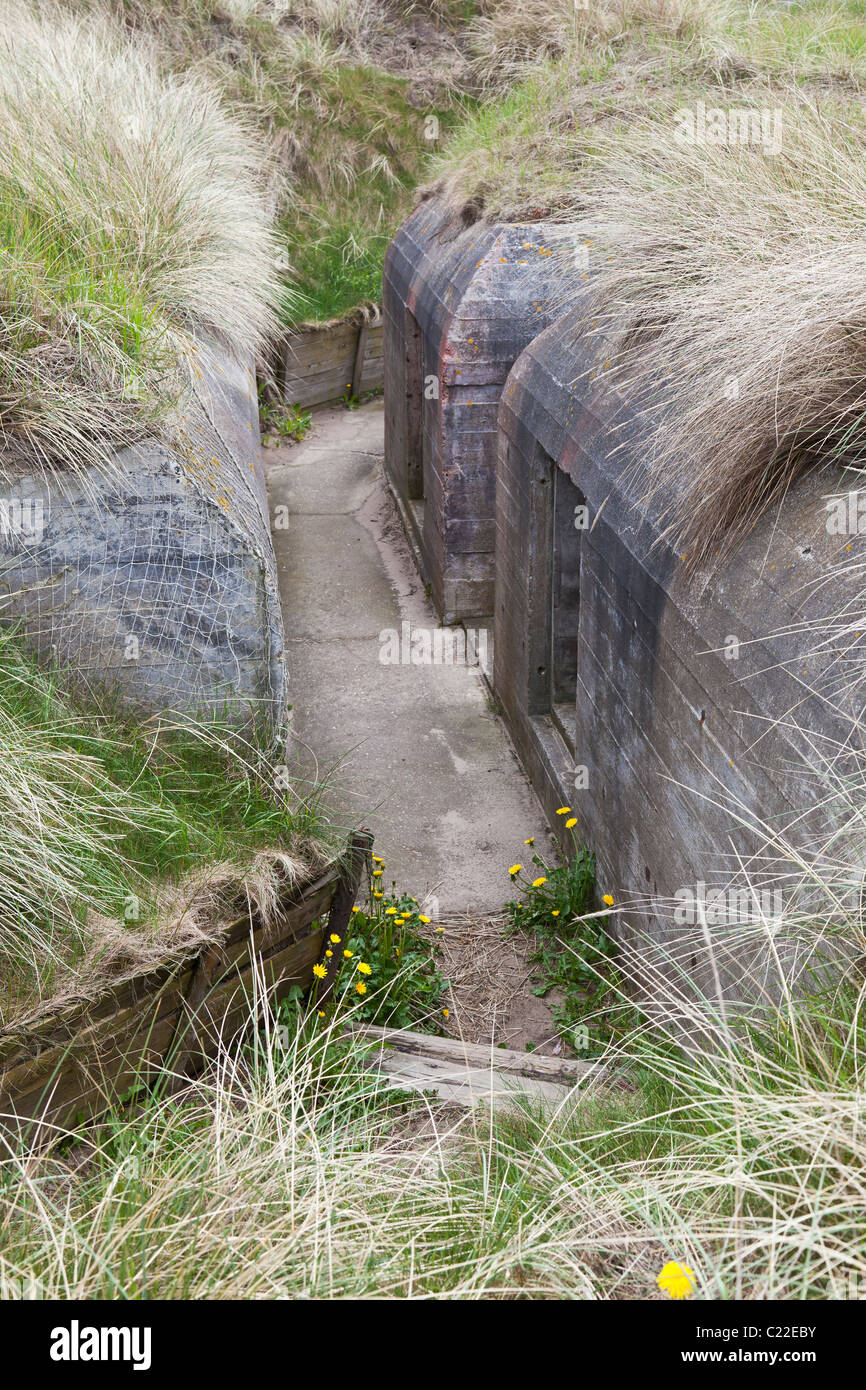 Old German bunkers from WWII that belonged to the Atlantic wall in ...