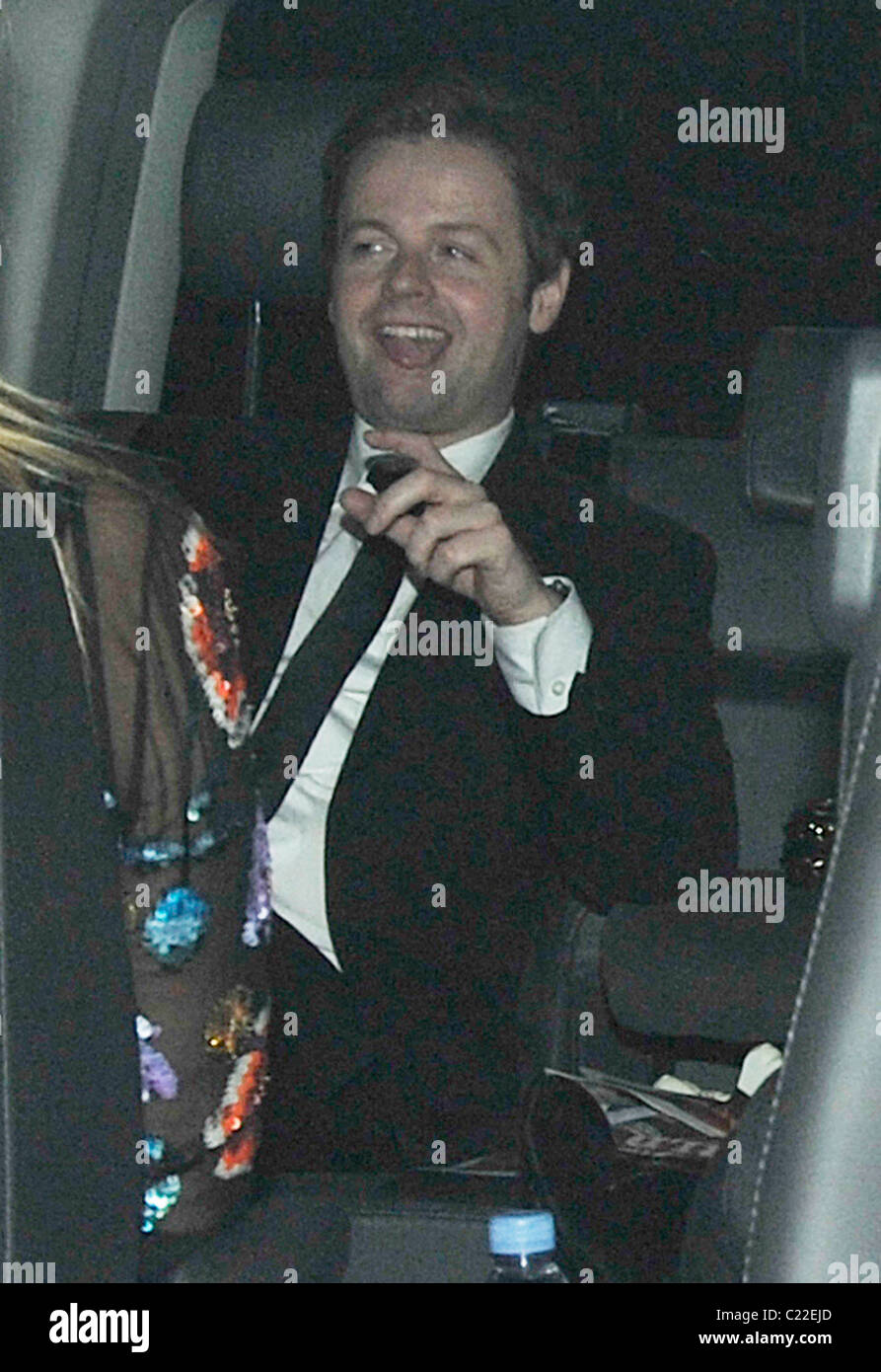 Declan Donnelly leaves Simon Cowell's 50th birthday party London ...