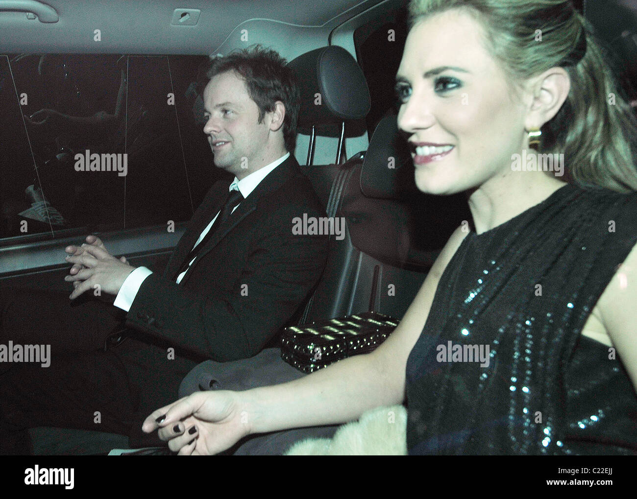 Declan Donnelly and Georgie Thompson leave Simon Cowell's 50th birthday ...