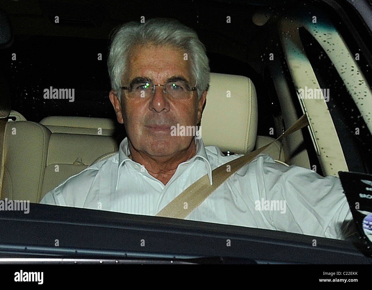 Max Clifford leaves Simon Cowell's 50th birthday party London, England ...