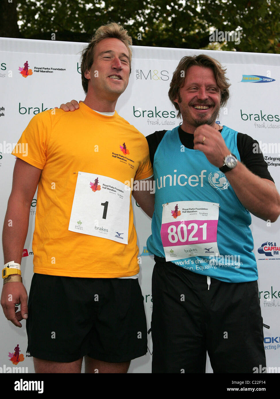 Ben Fogle and Charley Boorman The Royal Parks Foundation Half Marathon ...