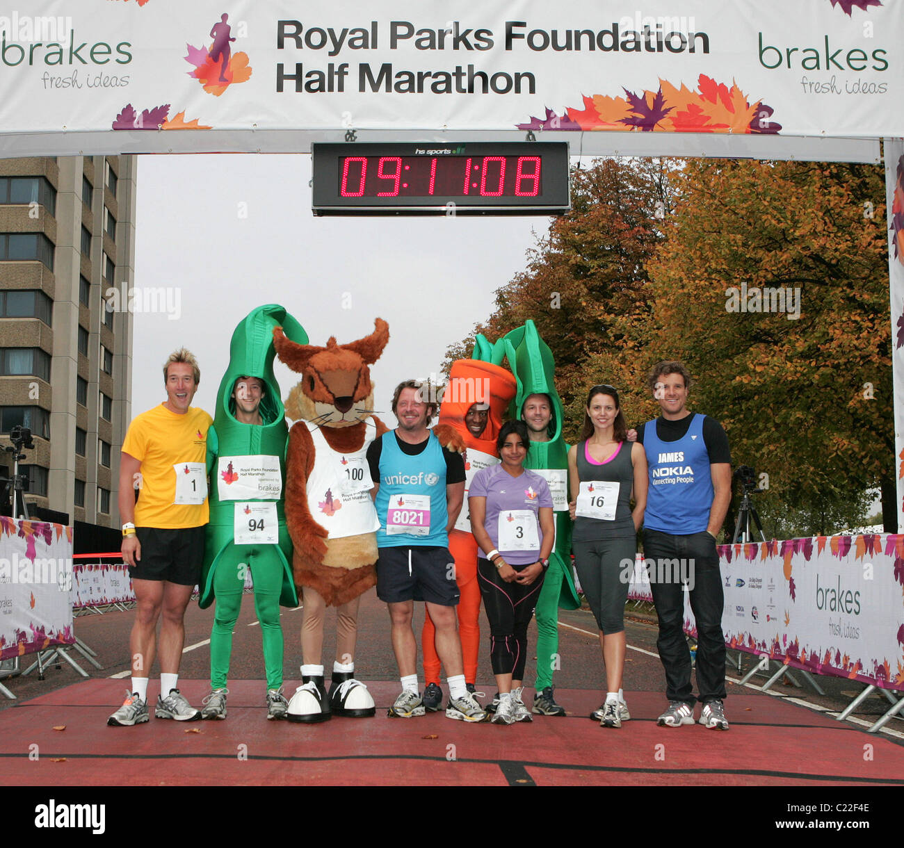 Ben Fogle and Charley Boorman with runners The Royal Parks Foundation ...