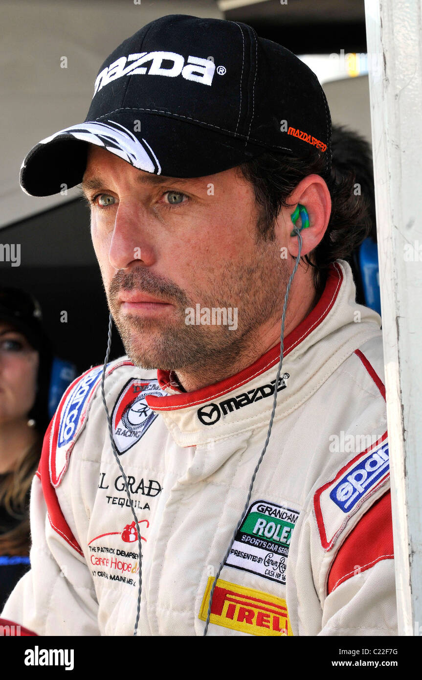 Patrick Dempsey at the 2009 Grand-Am Rolex Sports Car Series at ...
