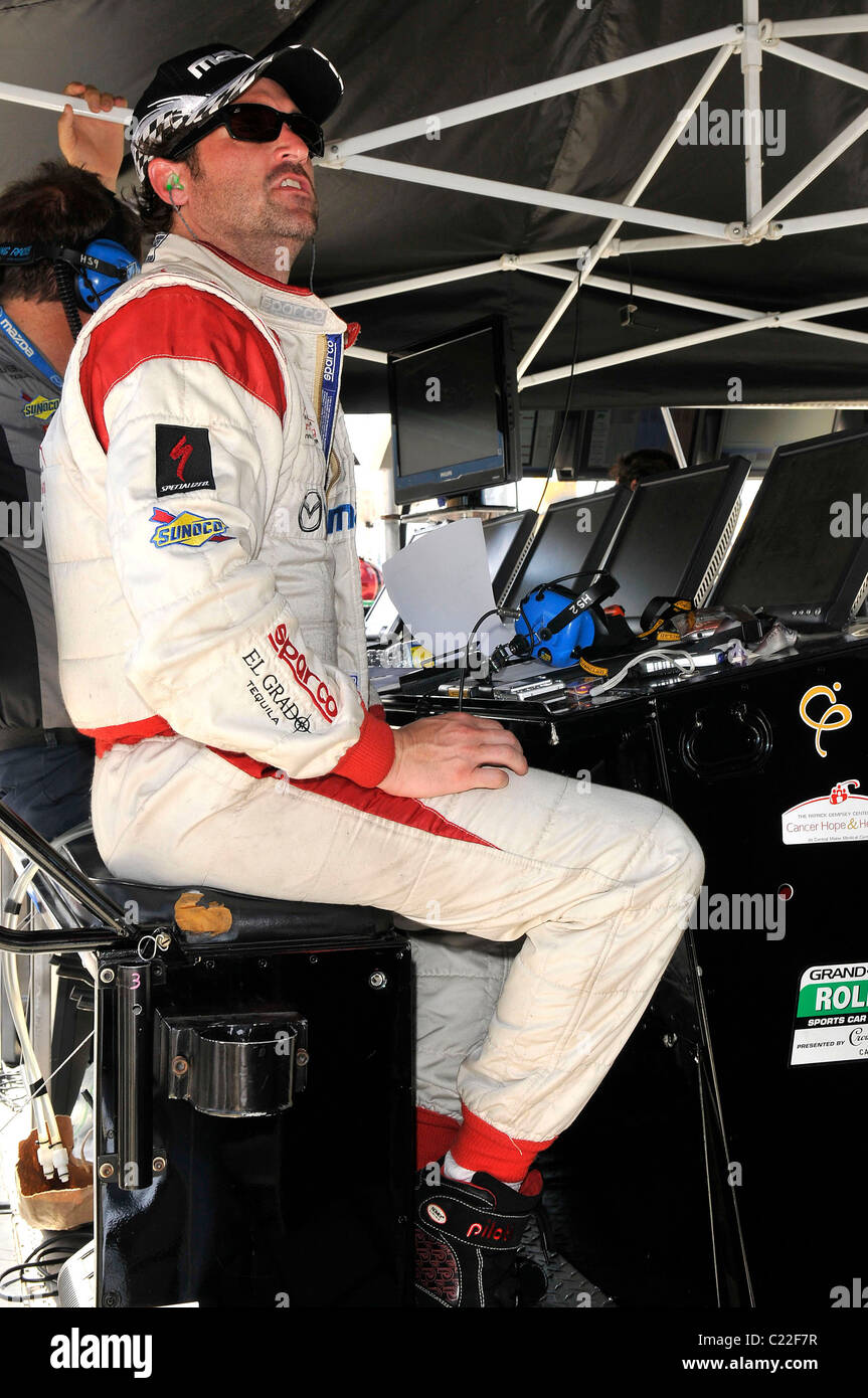 Patrick Dempsey at the 2009 Grand-Am Rolex Sports Car Series at ...