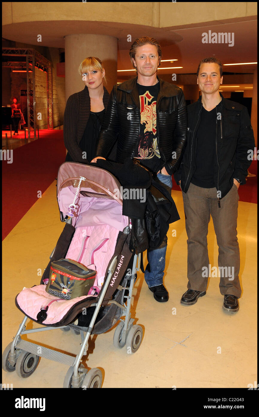 Emmanuel Petit with his wife Paris Fashion Week Spring/Summer 2010 ...