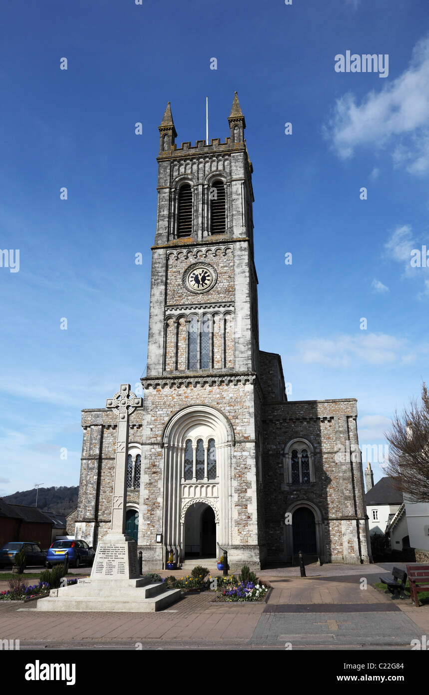 St Pauls Church Honiton Devon England Stock Photo - Alamy