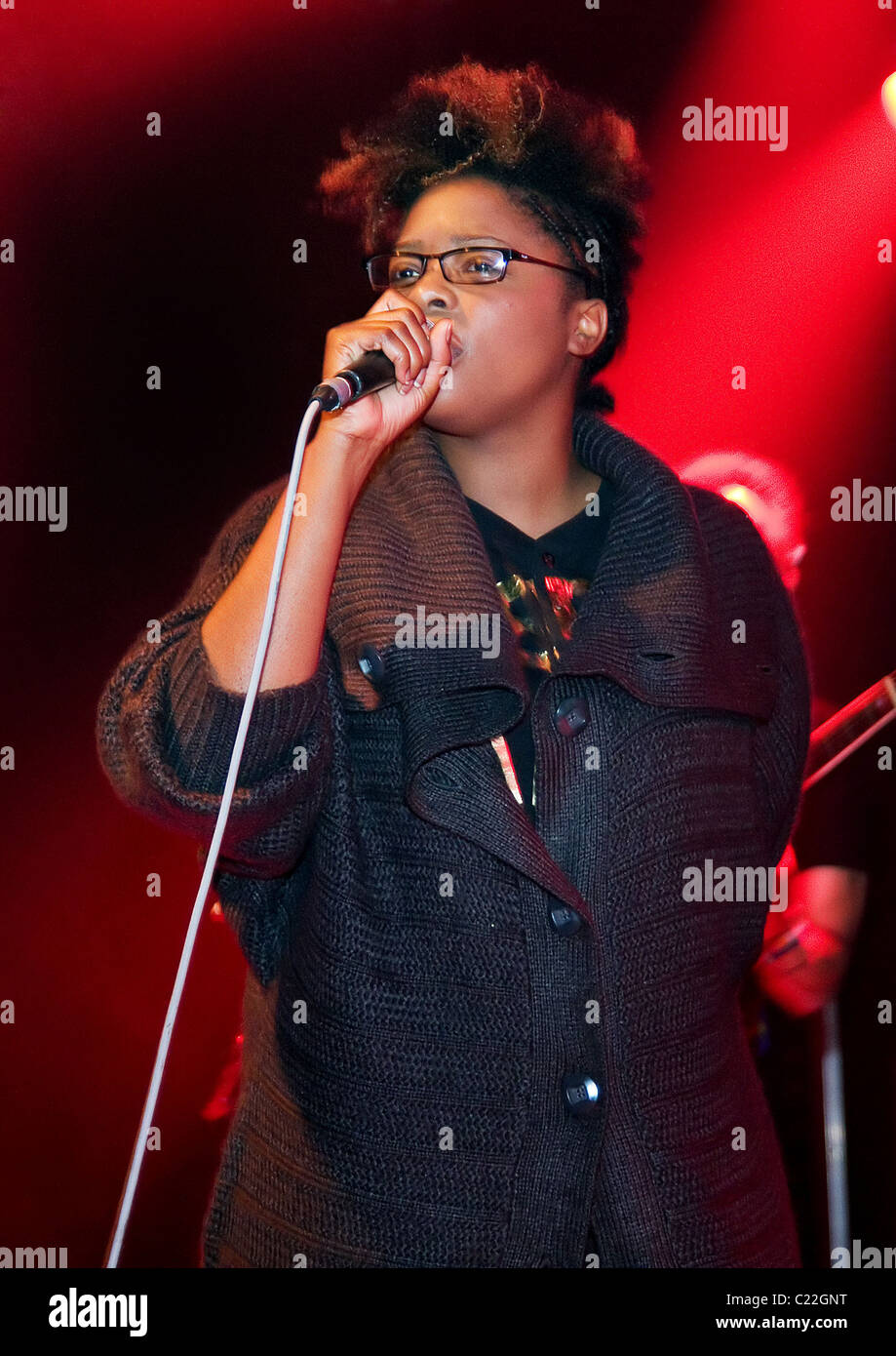Mercury Music Prize winner Speech Debelle performing at Liverpool ...