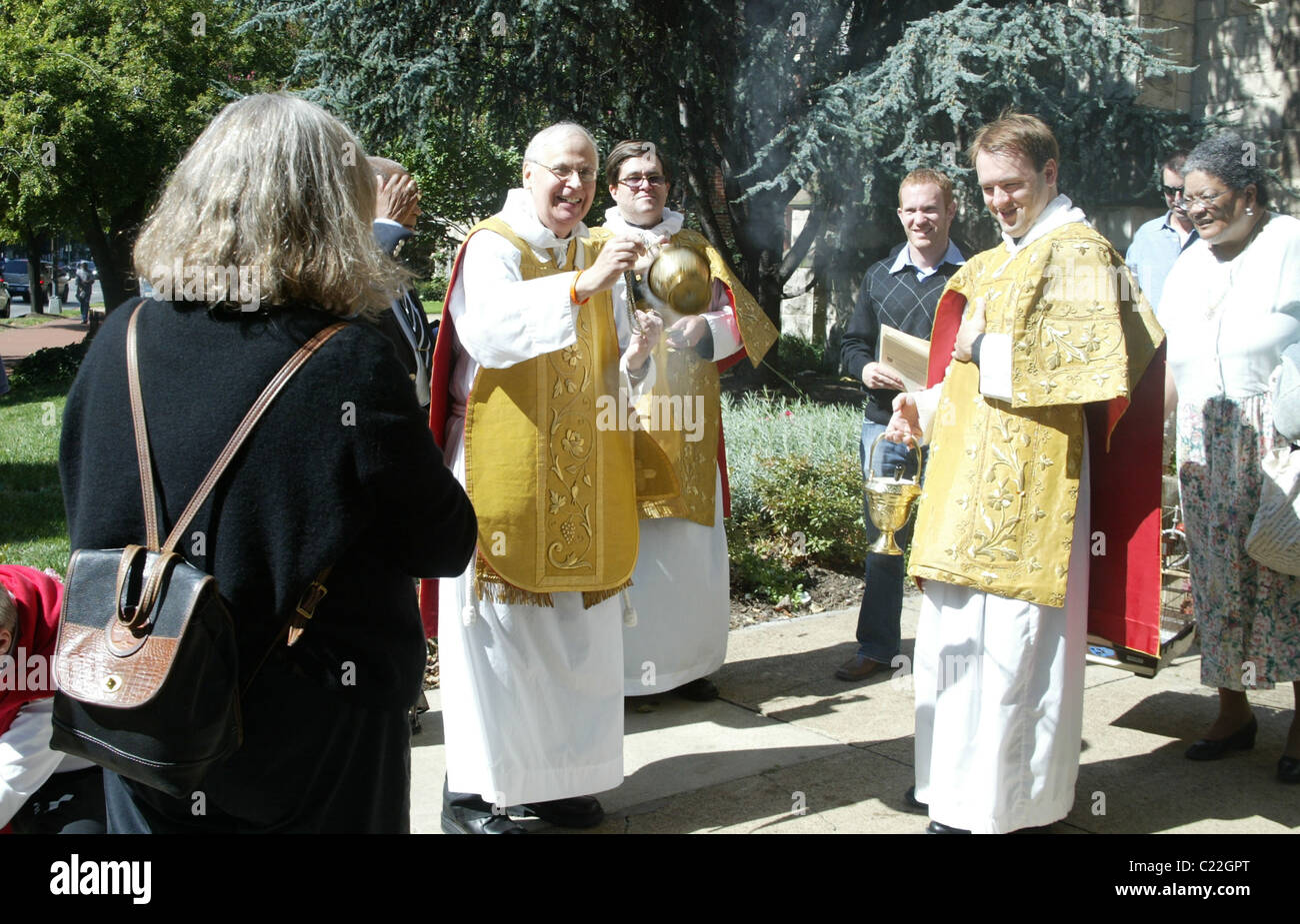 The annual blessing of the animals at St Francis on Massachusetts ...