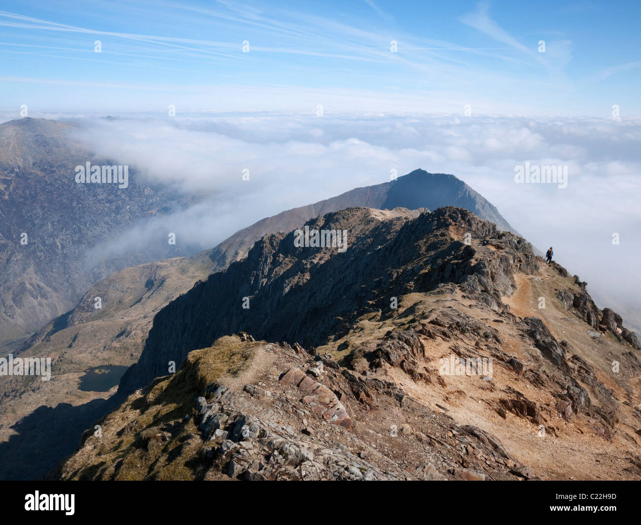 The Snowdon Horseshoe: the narrow ridges of Crib Goch and Crib Y Ddysgl ...