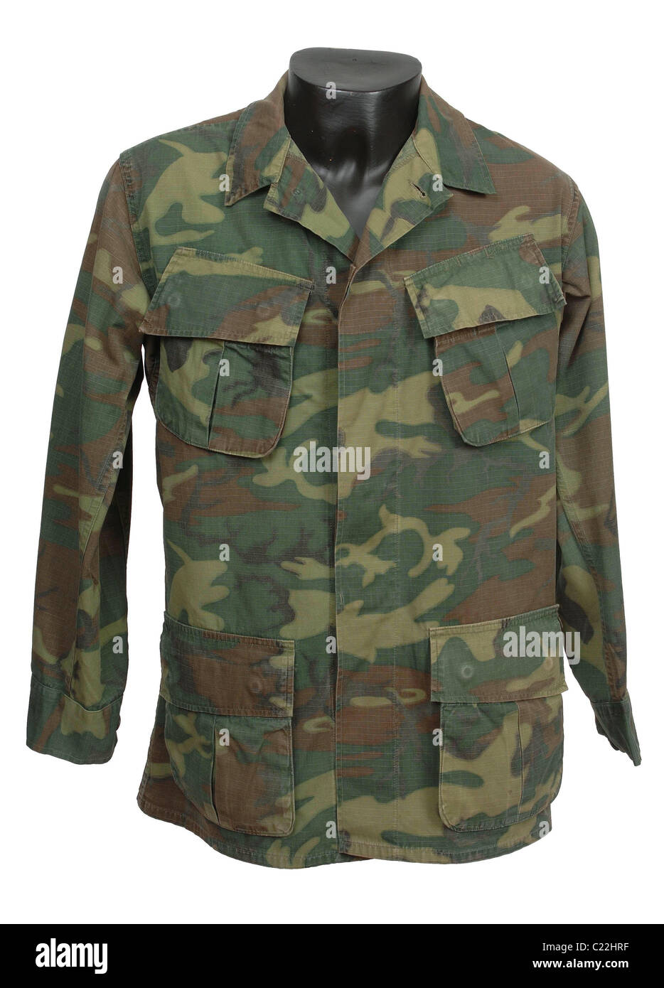 American ERDL camouflage tunic of the Vietnam war Stock Photo - Alamy