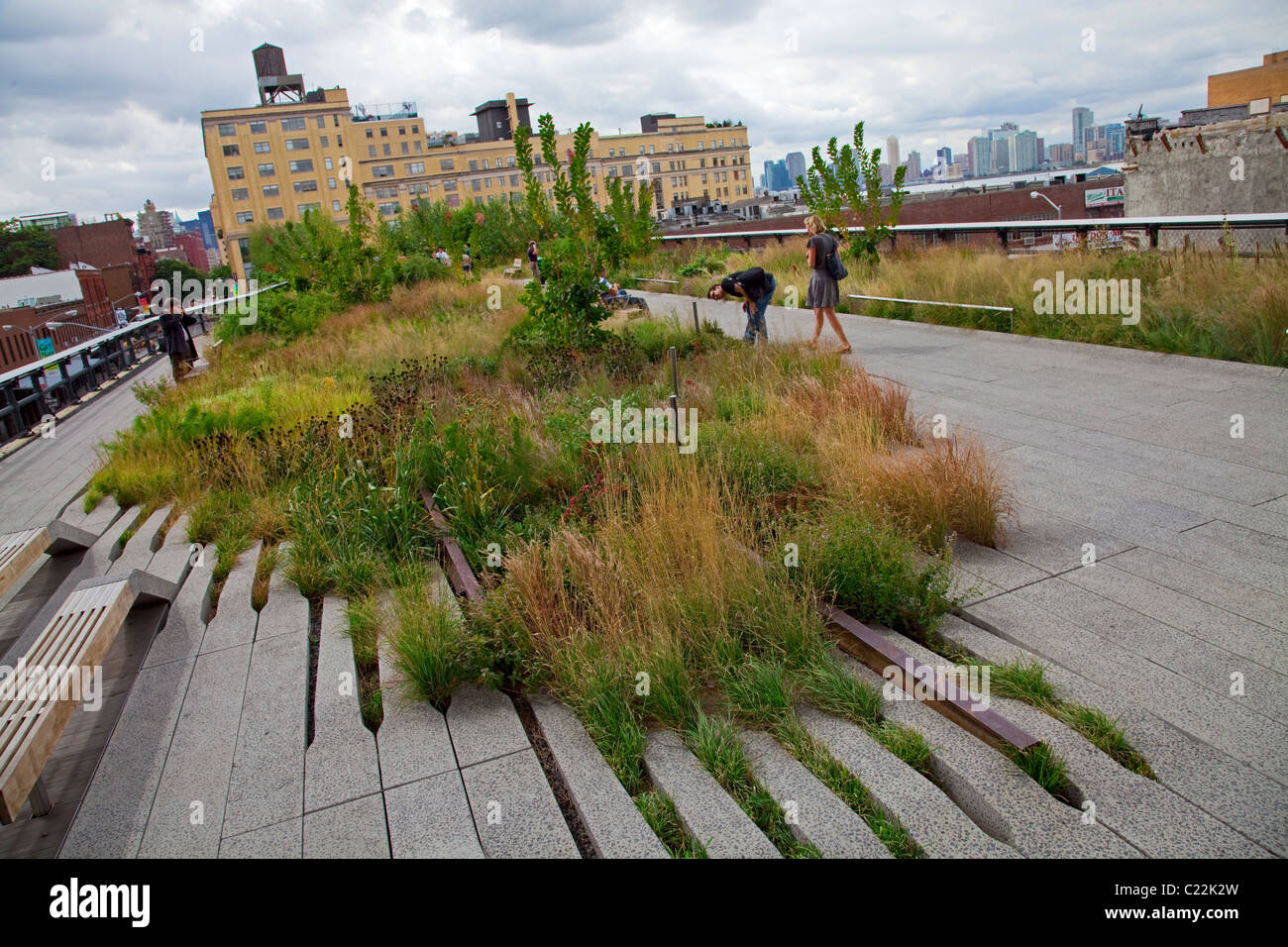 The High LIne Park, Chelsea, Manhattan, New York, USA Stock Photo - Alamy