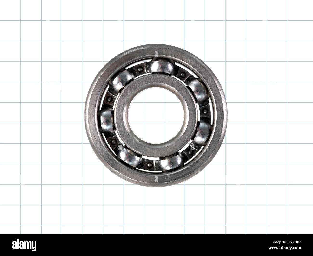 A bearing isolated against a white background Stock Photo - Alamy
