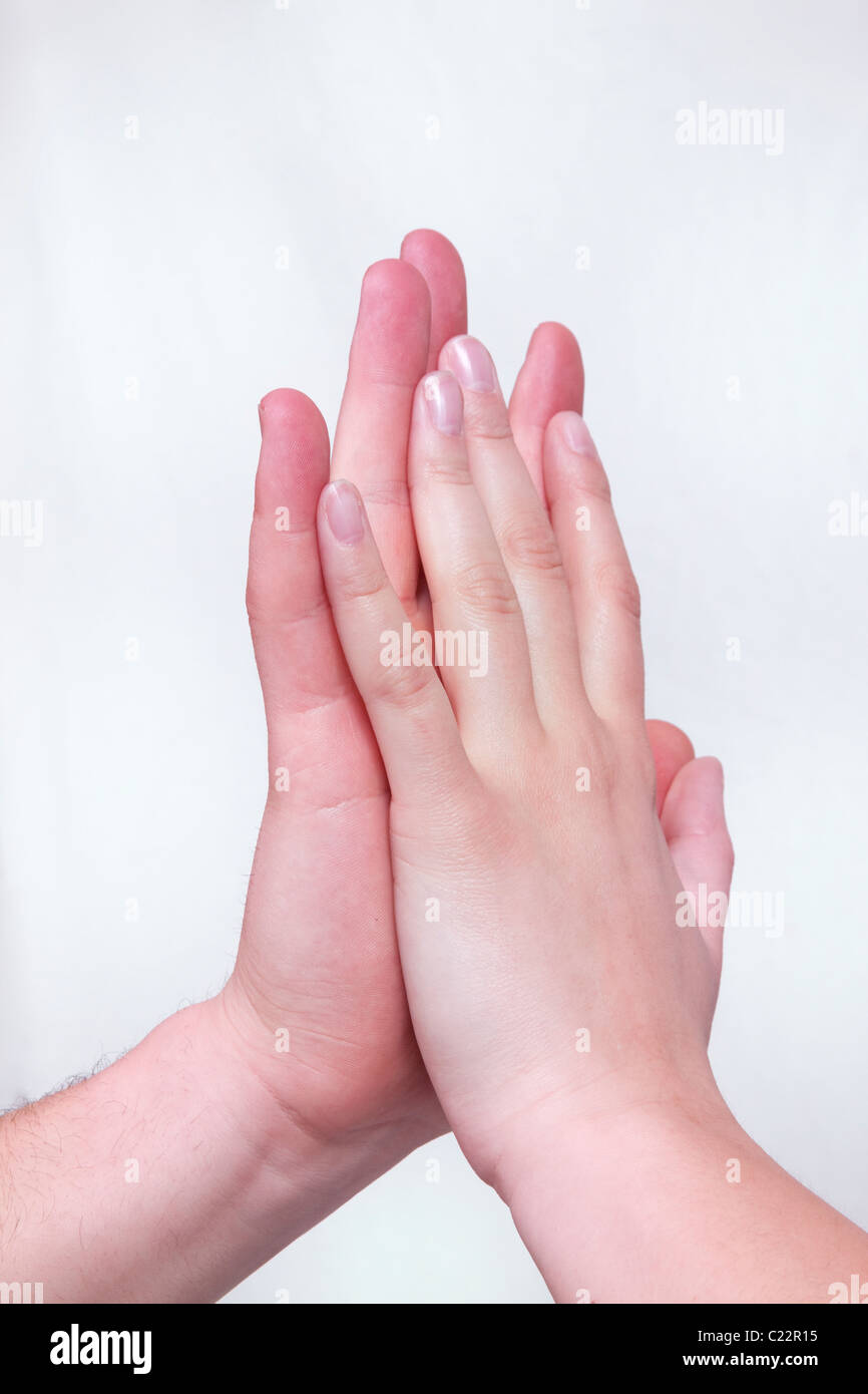 Hands friendship hi-res stock photography and images - Alamy