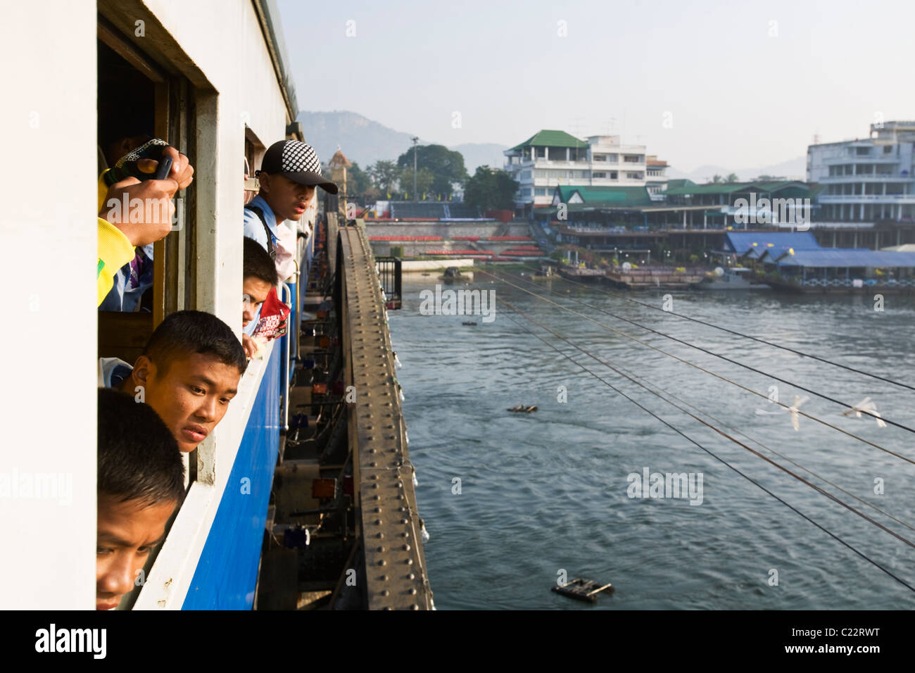 Train ride on the Thailand-Burma railway (also known as Death Railway ...