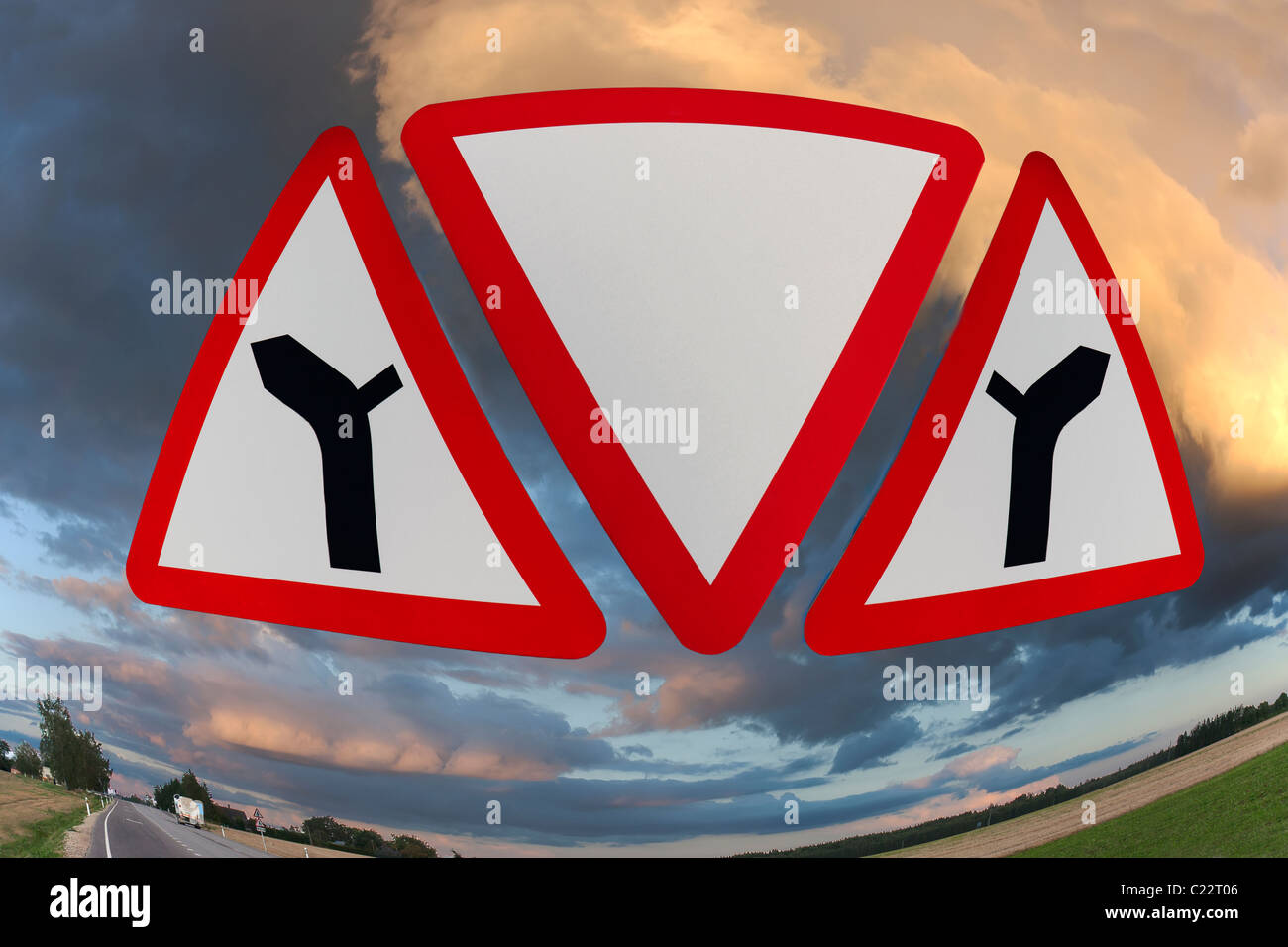 Strange traffic signs hi-res stock photography and images - Alamy