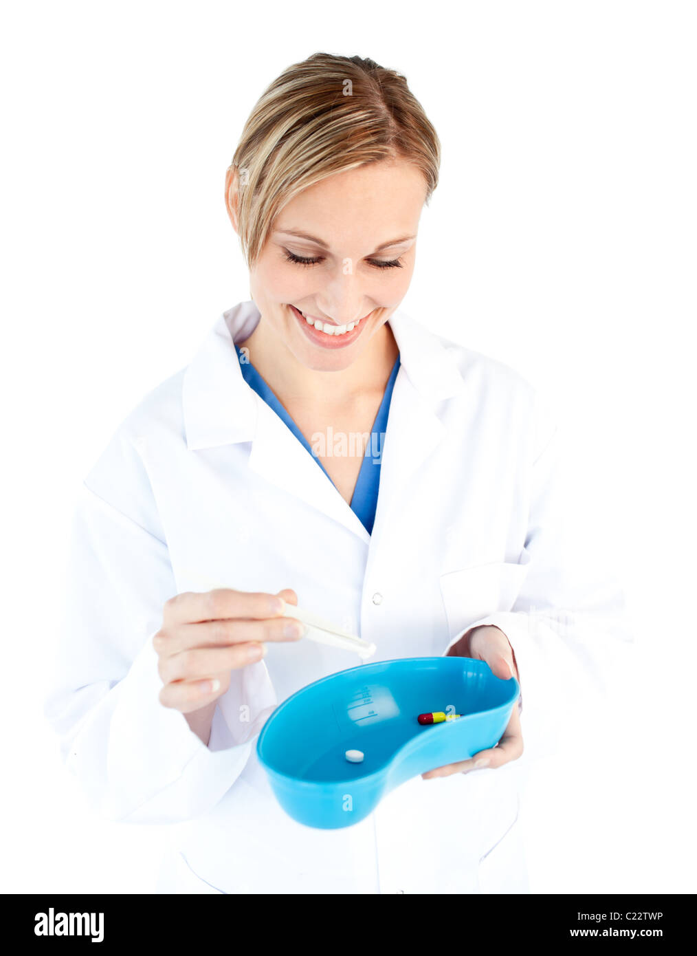 Female doctor hold hand woman Cut Out Stock Images & Pictures - Alamy