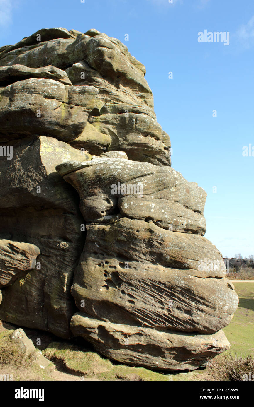 Brimham Rocks Nidderdale North Yorkshire unusual balancing Millstone ...